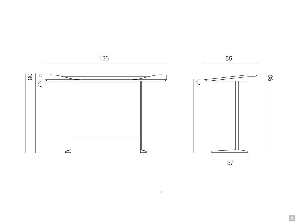 River modern living room desk | DIOTTI.COM