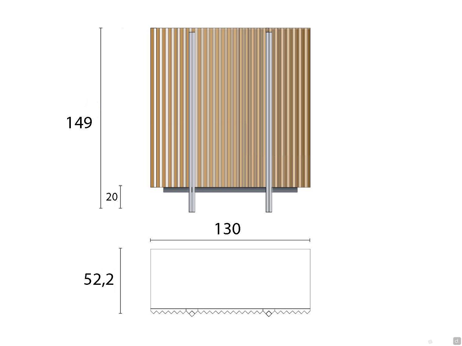 Meuble bar de design contemporain Virtuo | DIOTTI.COM