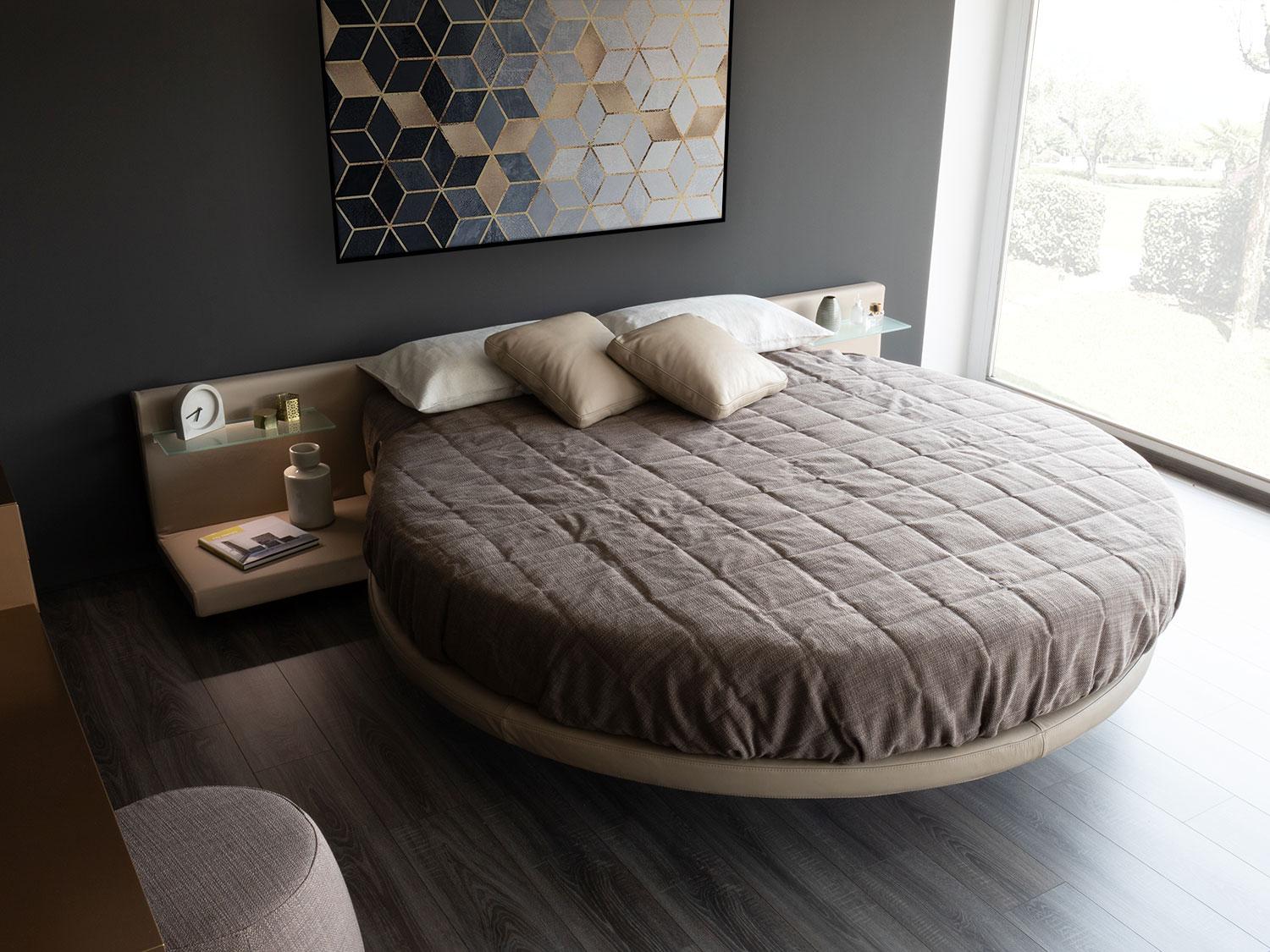 Lit rond avec banquette intégrée Ring | DIOTTI.COM