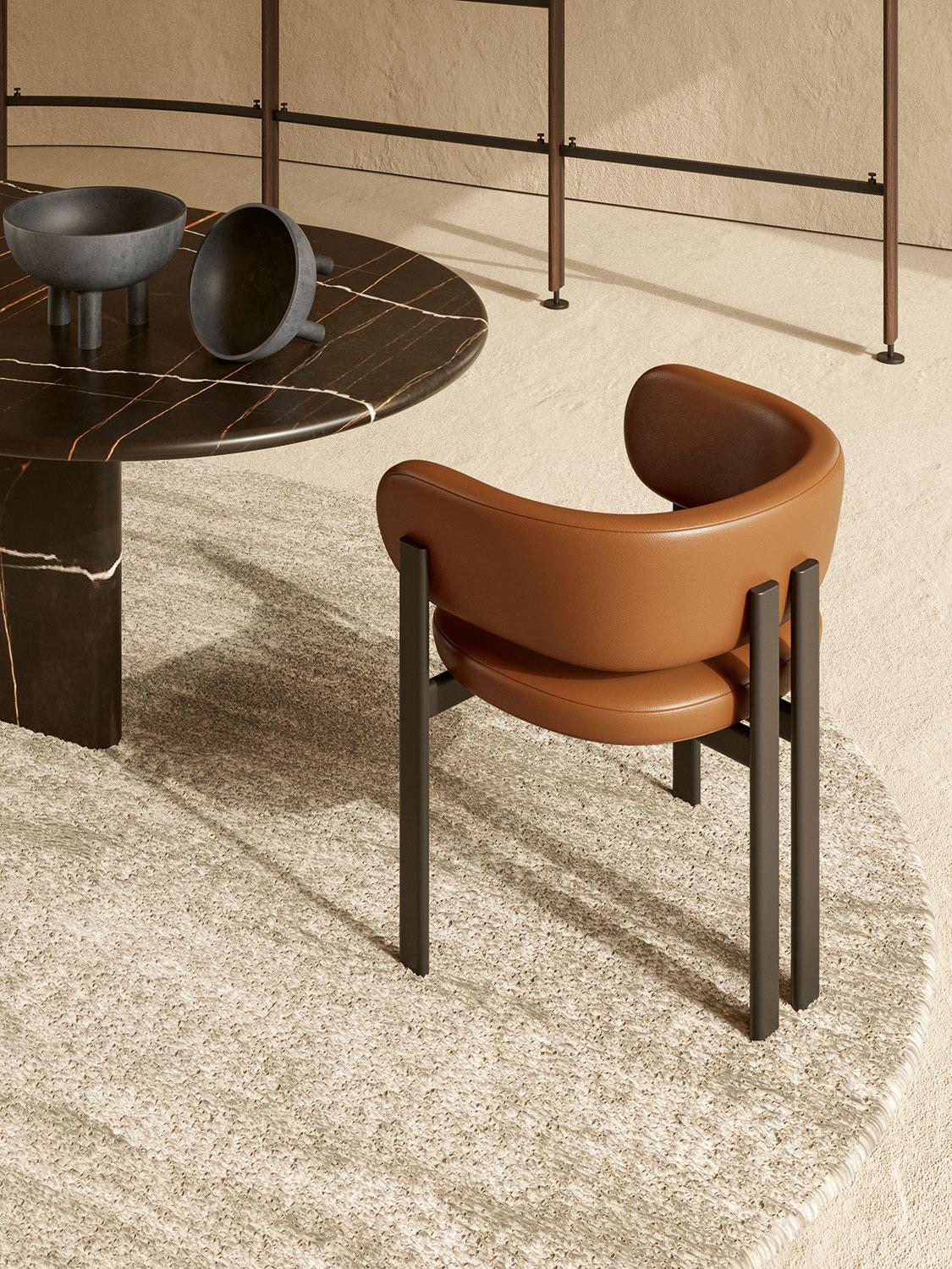 Chaise de table rembourrée moderne Mailea | DIOTTI.COM