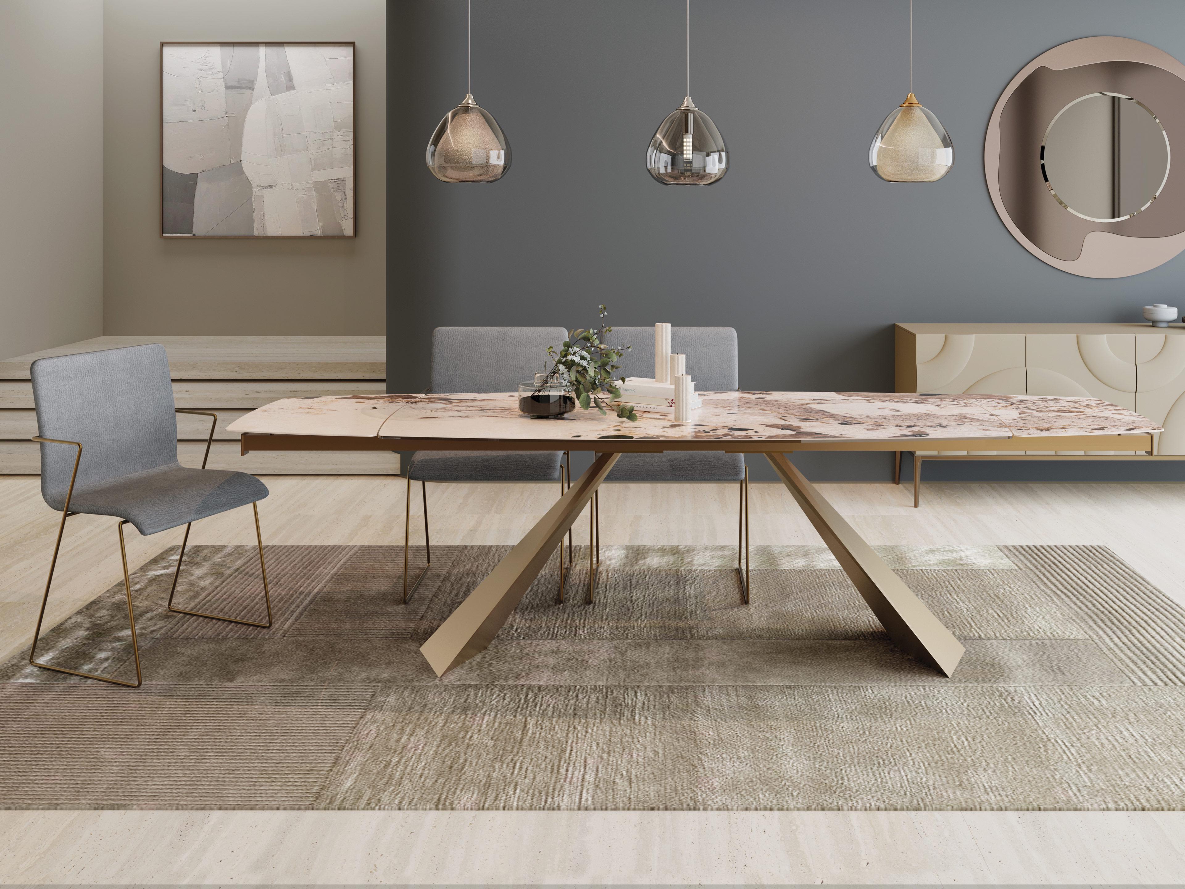 Tavolo moderno in vetro ceramica Shore | DIOTTI.COM