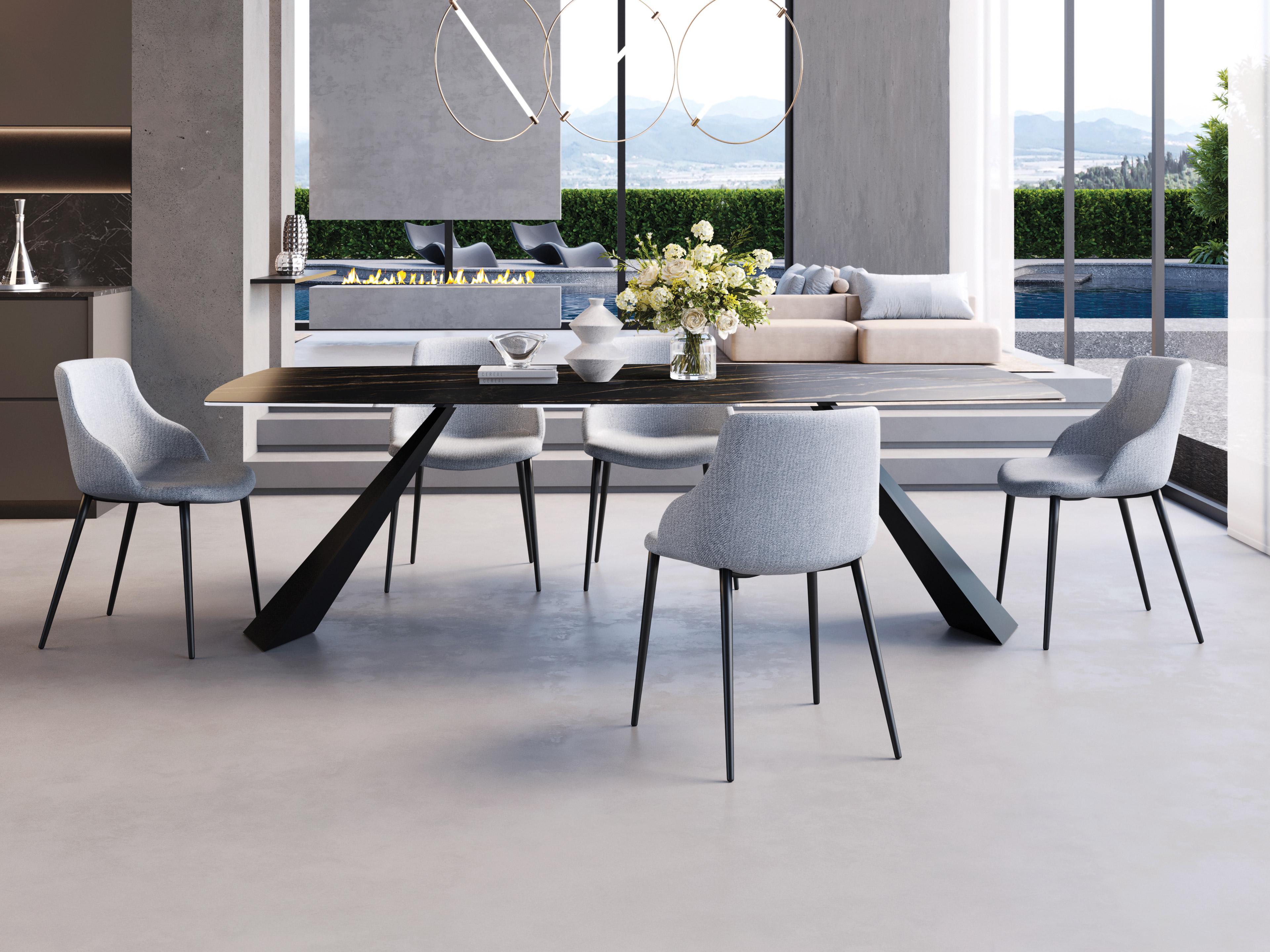 Tavolo moderno in vetro ceramica Shore | DIOTTI.COM