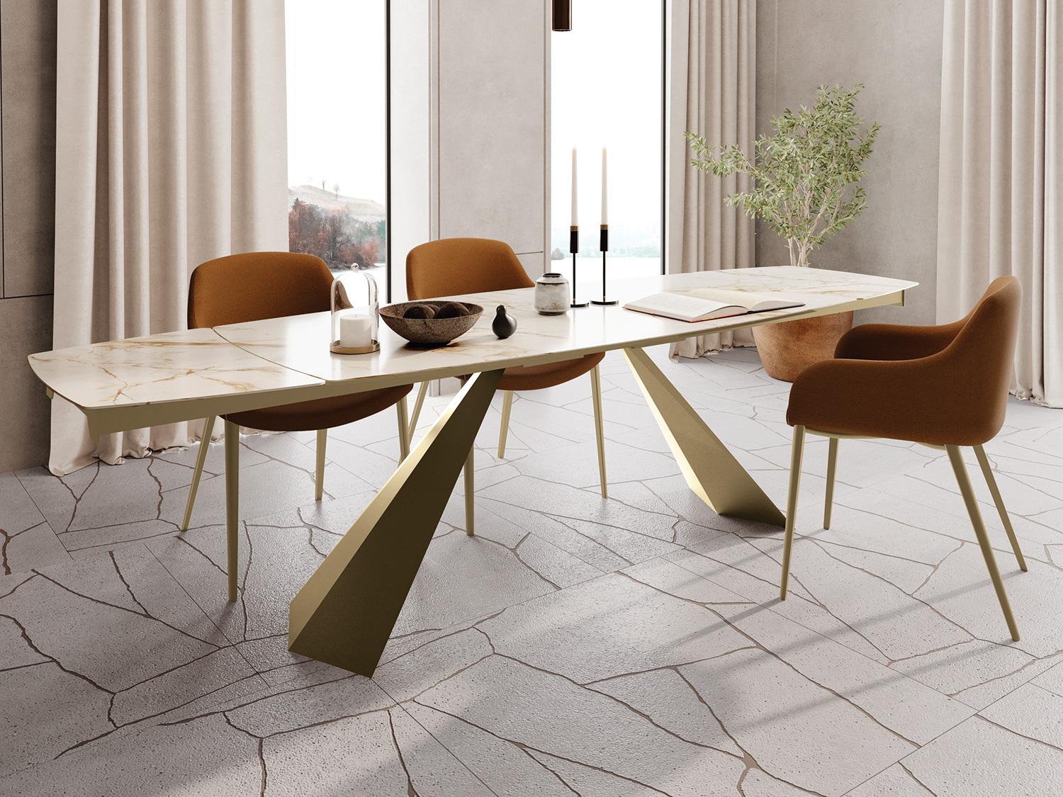 Tavolo moderno in vetro ceramica Shore | DIOTTI.COM