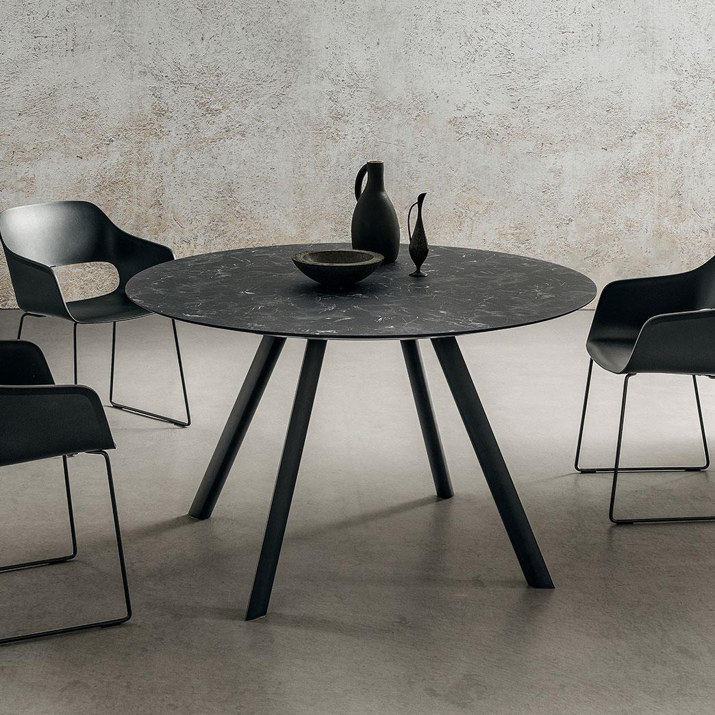 Jason round stone effect table | DIOTTI.COM