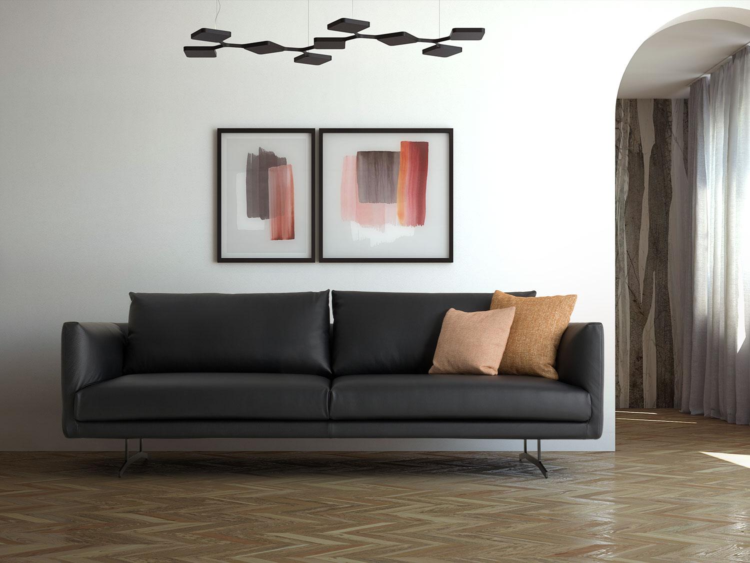 Sectional sofa deep seat Jude | DIOTTI.COM