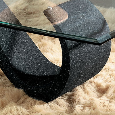 Seraphina coffee table with black marble base - DIOTTI.COM